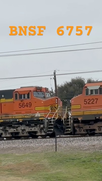BNSF 6757 - February 7, 2025 #bnsf #railroad #railfan #railway - YouTube