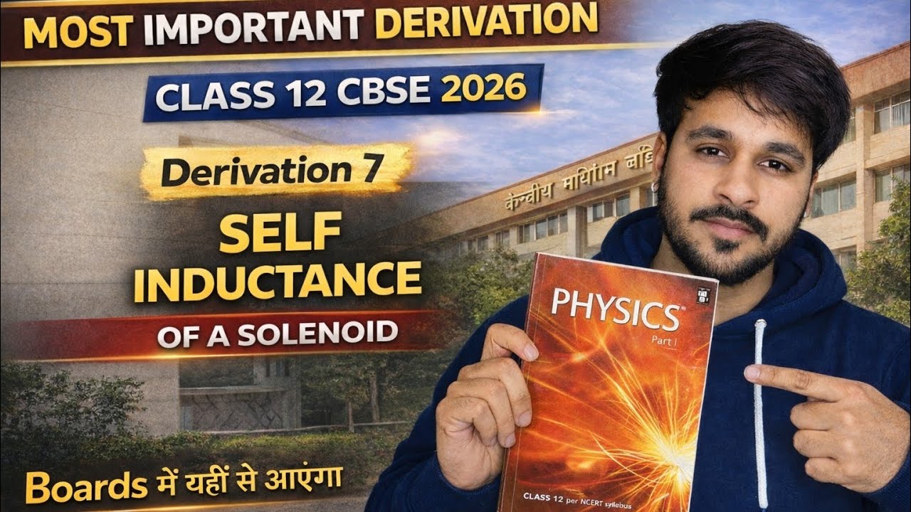 Self Inductance of a Solenoid | Complete Derivation Step by Step ...