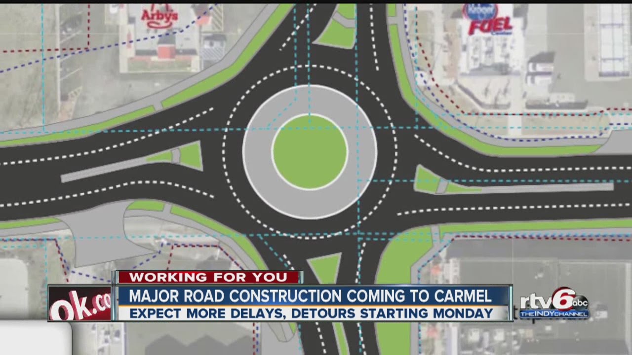 New roundabout coming to Carmel - YouTube