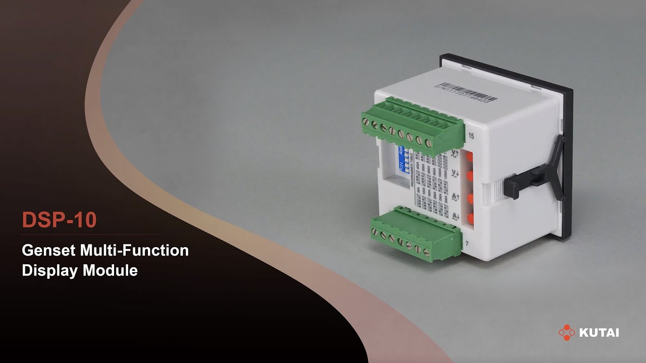 KUTAI Electronics - Genset Controller and Automatic Mains Failure - DSP-10 - YouTube