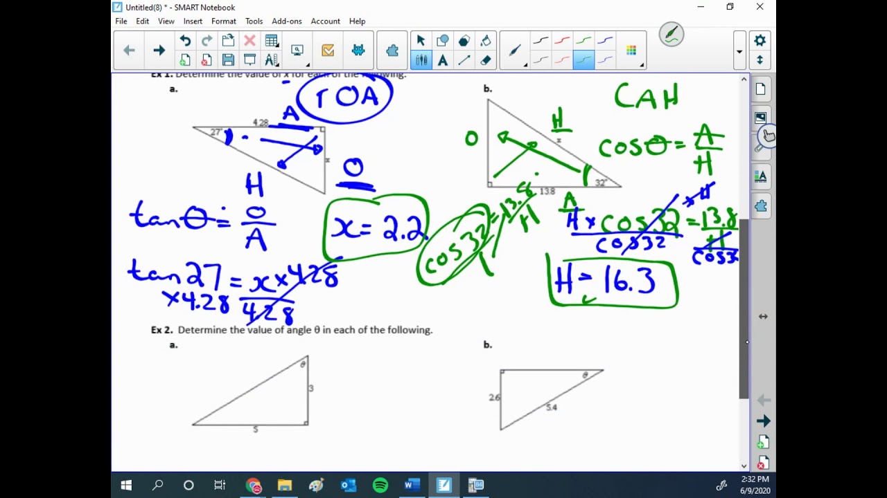 Trig Review, Angles in Standard Position & Reference Angles - YouTube