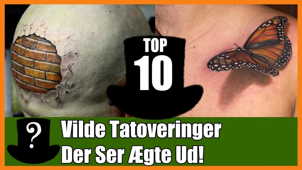 TOP 10 Vilde Tatoveringer Der Ser Ægte Ud! - YouTube