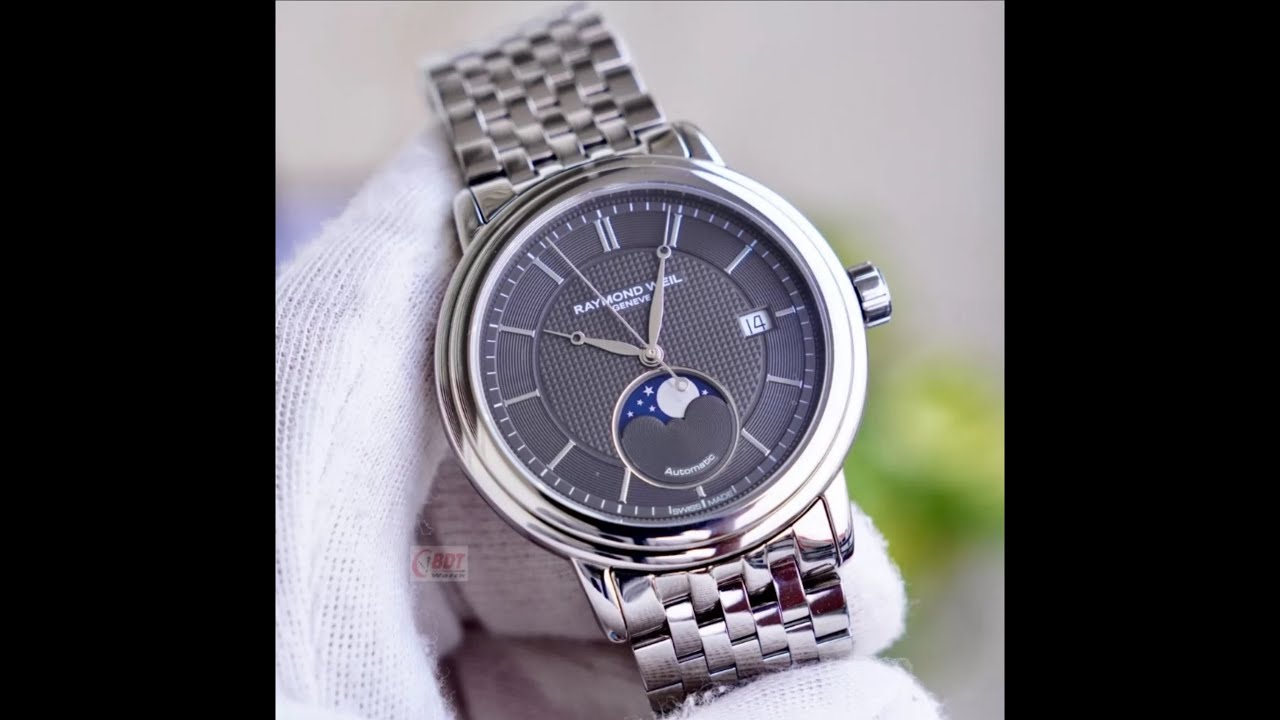 (BDT WATCH) ĐỒNG HỒ RAYMOND WEIL MAESTRO MOONPHASE 2879-ST-60001 - YouTube