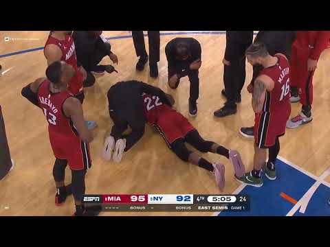 Jimmy Butler down with ankle injury vs Knicks