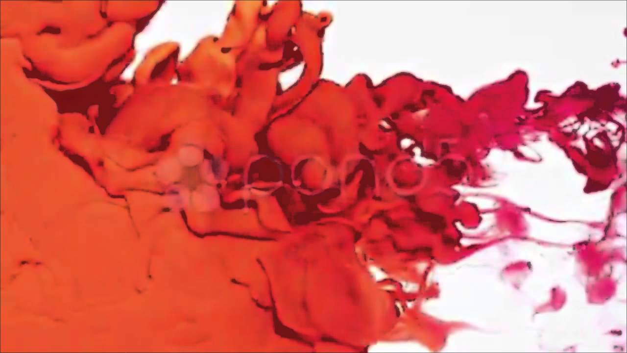 Red Ink In Water, Slow Motion. Stock Footage - YouTube