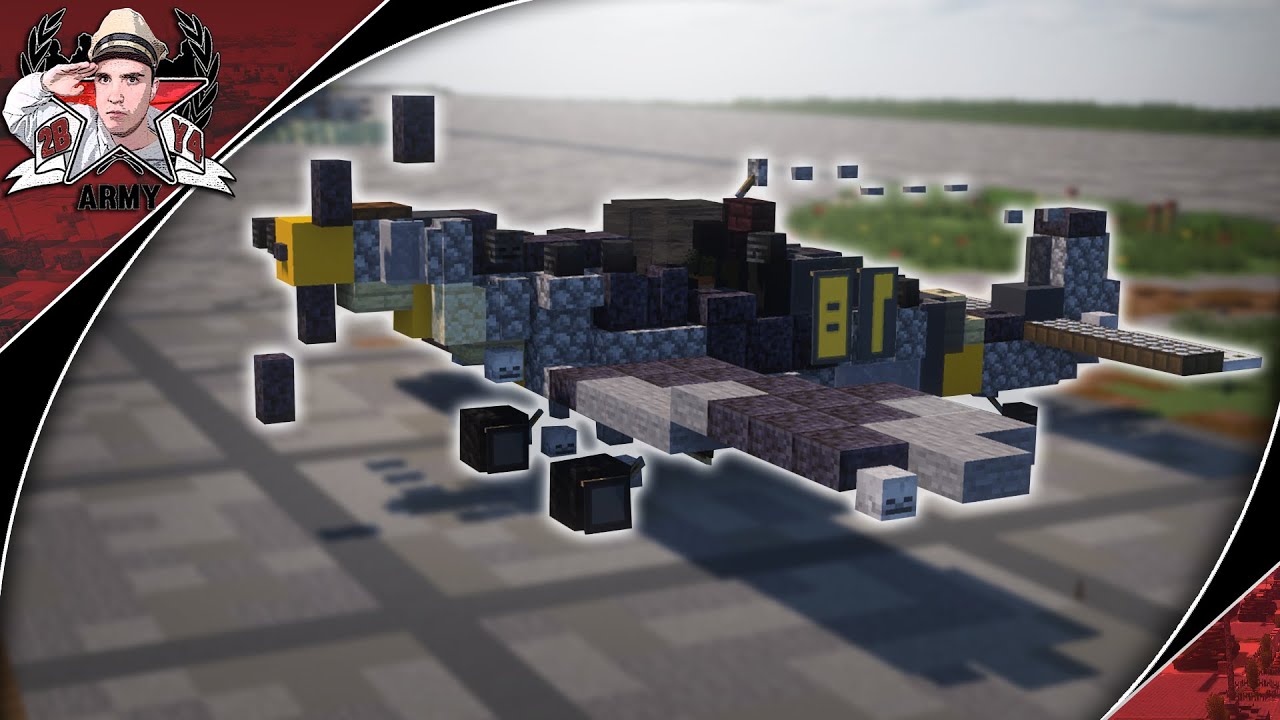 Minecraft: WW2 Bf-109 G-6 | Fighter Tutorial (Landed Version) - YouTube