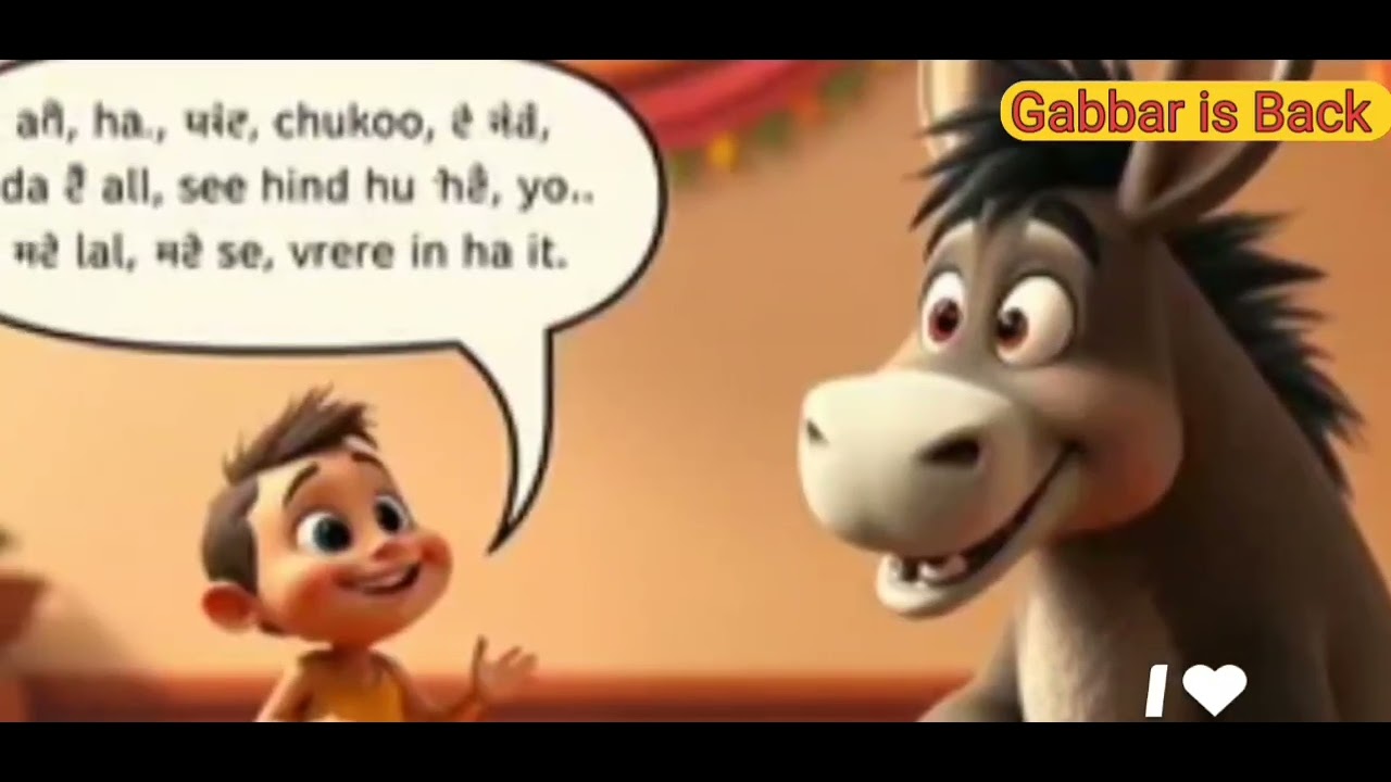 GABBAR IS BACK Animated story for children #animals #animation #story # ...