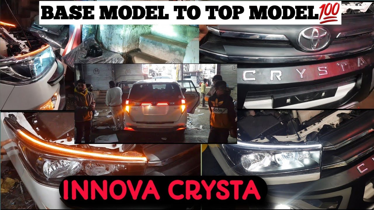 TOYOTA INNOVA CRYSTA BASE MODEL CONVERTED INTO TOP MODEL - YouTube