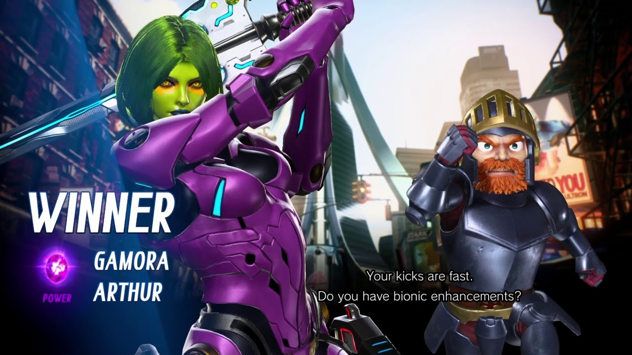 Gamora & Arthur Arcade mode | Marvel vs Capcom Infinite - YouTube