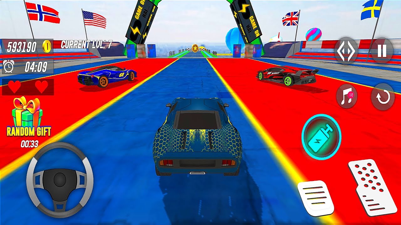 Car Game Stunt Video - Amazing Car Ramps at High Speed - Android ...