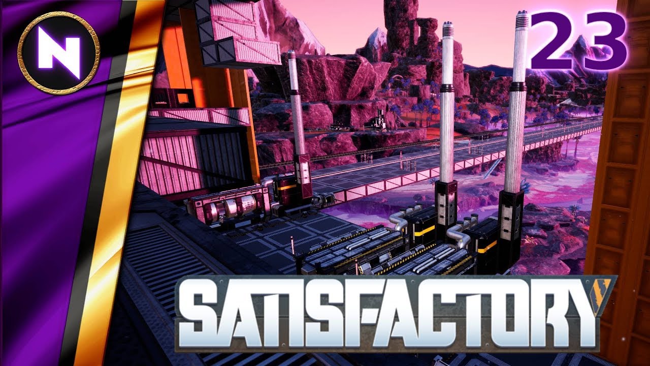 POWER PLANT VS BASE DESIGN - Satisfactory Tower #23 - YouTube