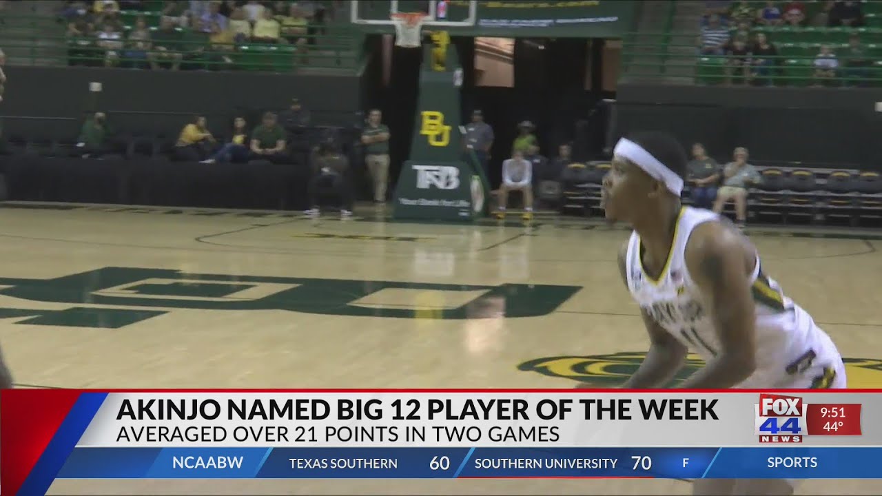 James Akinjo Big 12 Player of the Week - YouTube