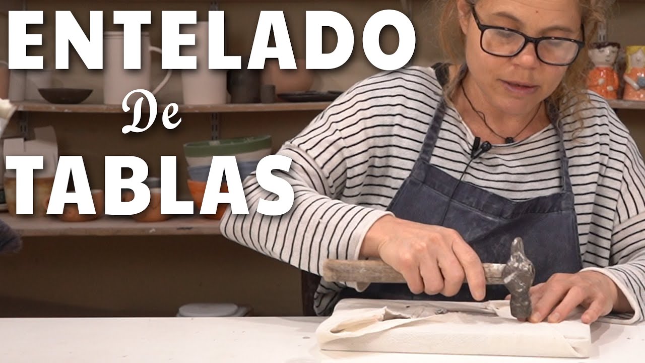 ENTELADO de tablas para trabajar con arcilla, así no se te pega en la ...