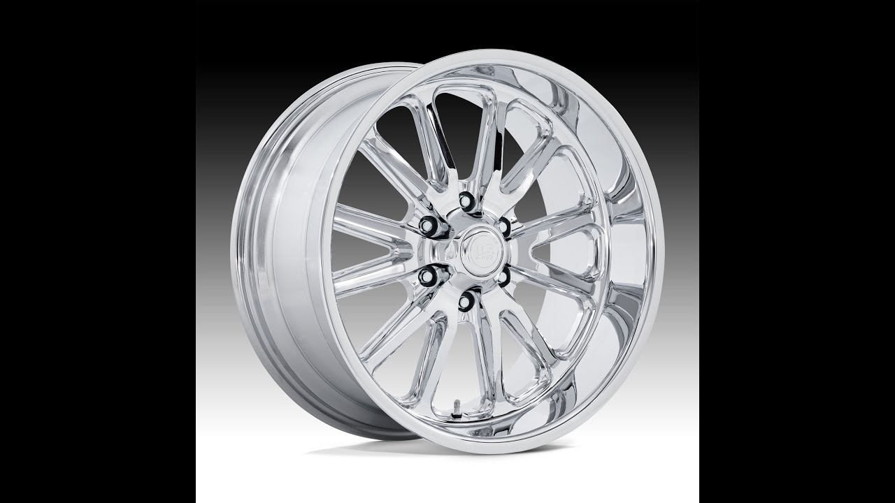 US Mags Rambler 6 UC145P Chrome Custom Wheels - YouTube