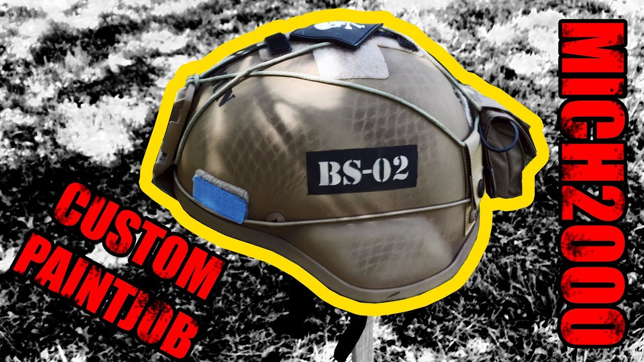 Mich2000 custom helmet paintjob - YouTube