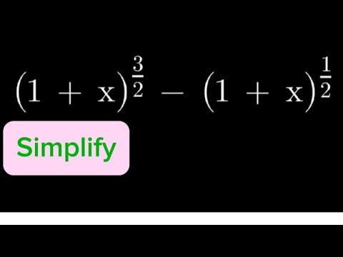 Can you simplify this expression? #algebra #factorisation - YouTube