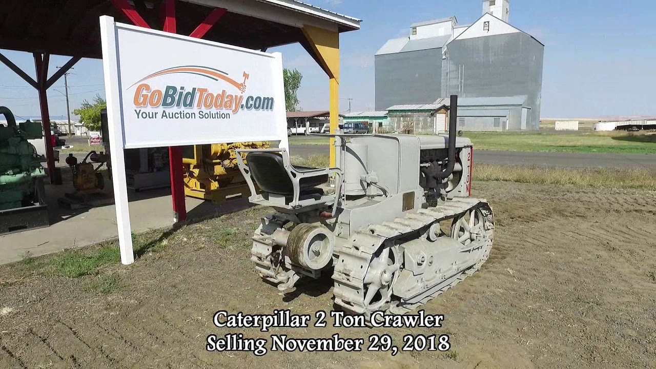 Caterpillar 2 Ton Crawler for sale at auction - YouTube