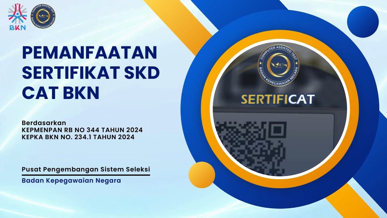 PEMANFAATAN SERTIFIKAT SKD CAT BKN - YouTube