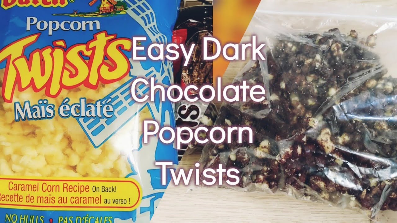 Easy & Awesome Dark Chocolate Popcorn Twists - YouTube