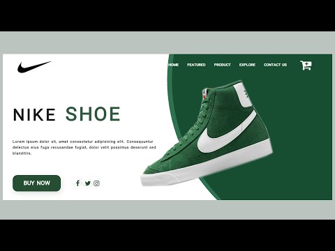 Nike Landing Page Using Html And Css - YouTube