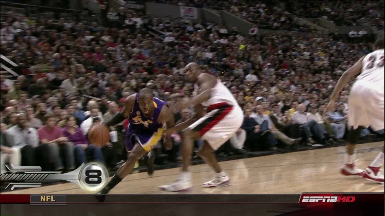 Kobe Bryant reverse layup vs Blazers 2008 season HD - YouTube