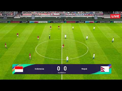 🔴 LIVE  INDONESIA VS NEPAL HARI INI  ~    BAHASA INGGRIS AFC 2026  DI PES