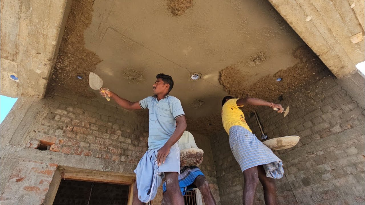 Plastering Techniques of Ceiling_Portico Entrance Ceiling Perfect ...