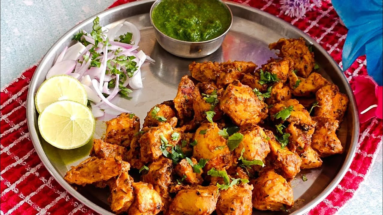 Chicken Tikka | Chicken Tikka Kabab - No Oven No Tawa | Murgh Tikka ...