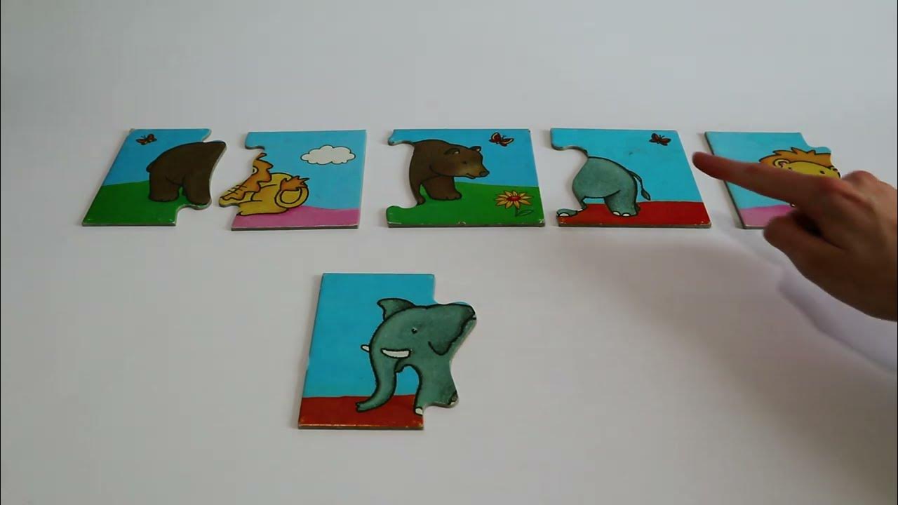 Learning animals with puzzles. Part 2 - YouTube