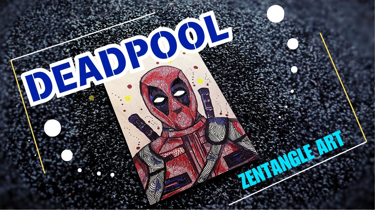 DEADPOOL ZENTANGLE ART🔥 - YouTube