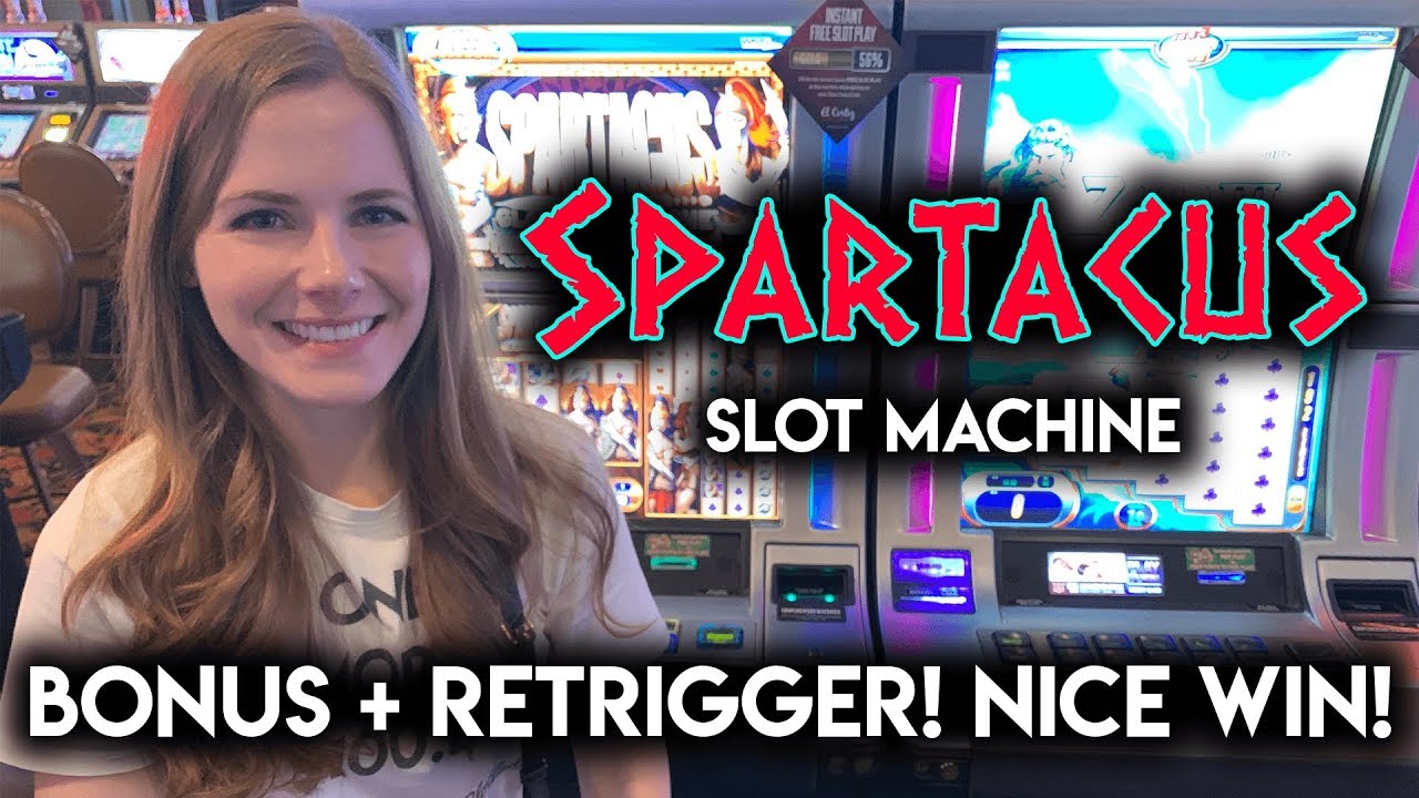 BONUS + Rare Re-trigger on Spartacus Gladiator of Rome Slot Machine ...