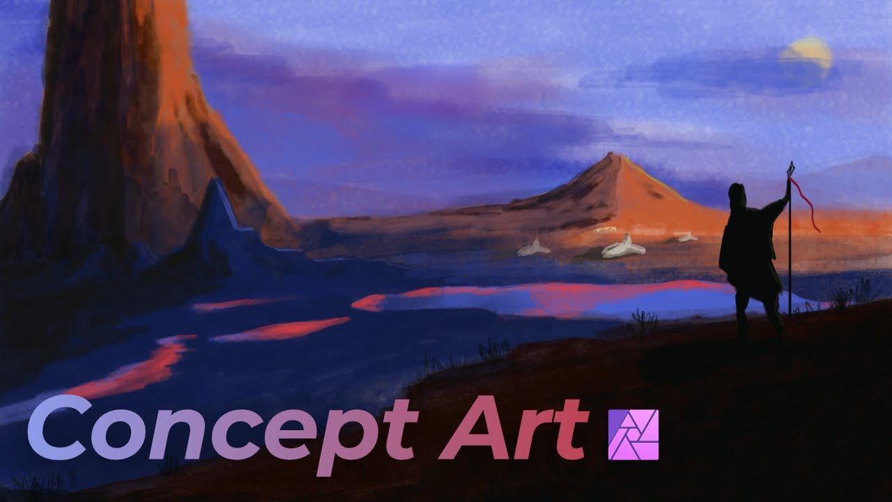 Affinity Photo Digital Painting Concept Art - YouTube