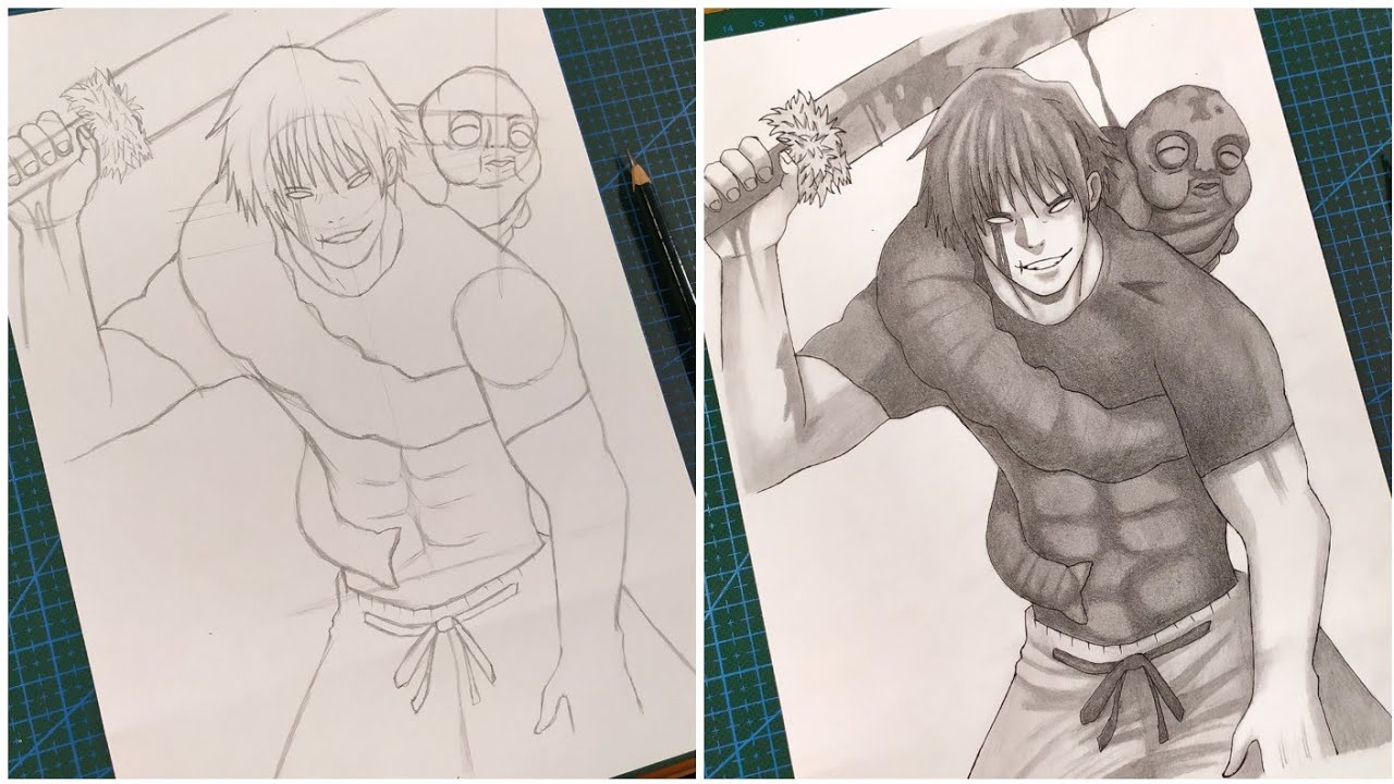 Cara Menggambar Anime | Toji Fushiguro [Jujutsu Kaisen] - Step by Step ...