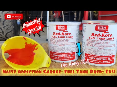 Nasty Addiction Garage- Red-Kote Fuel Tank Prep: Ep4 - YouTube