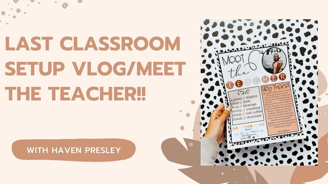 Last Classroom Setup Vlog/ Meet the Teacher!! - YouTube
