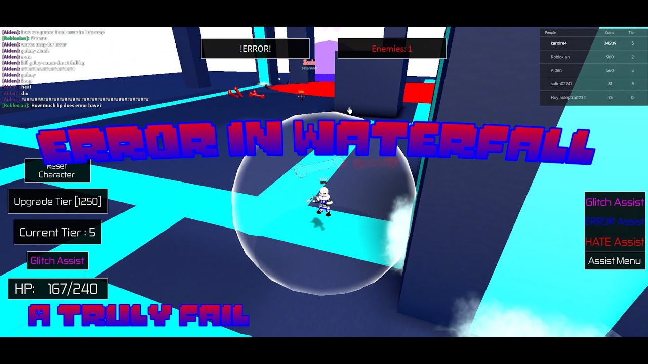 Undertale Soul Ops: Replicated Error in waterfall - YouTube
