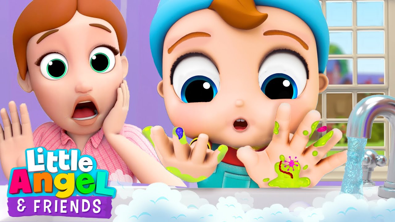 Wash Wash Wash Your Hands | Little Angel And Friends Kid Songs - YouTube