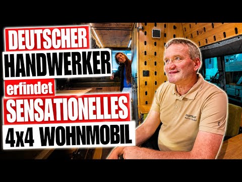 Dieser deutsche Handwerker revolutioniert Wohnmobile! Castello 4x4 Sprinter mit Dusche Caravan Salon