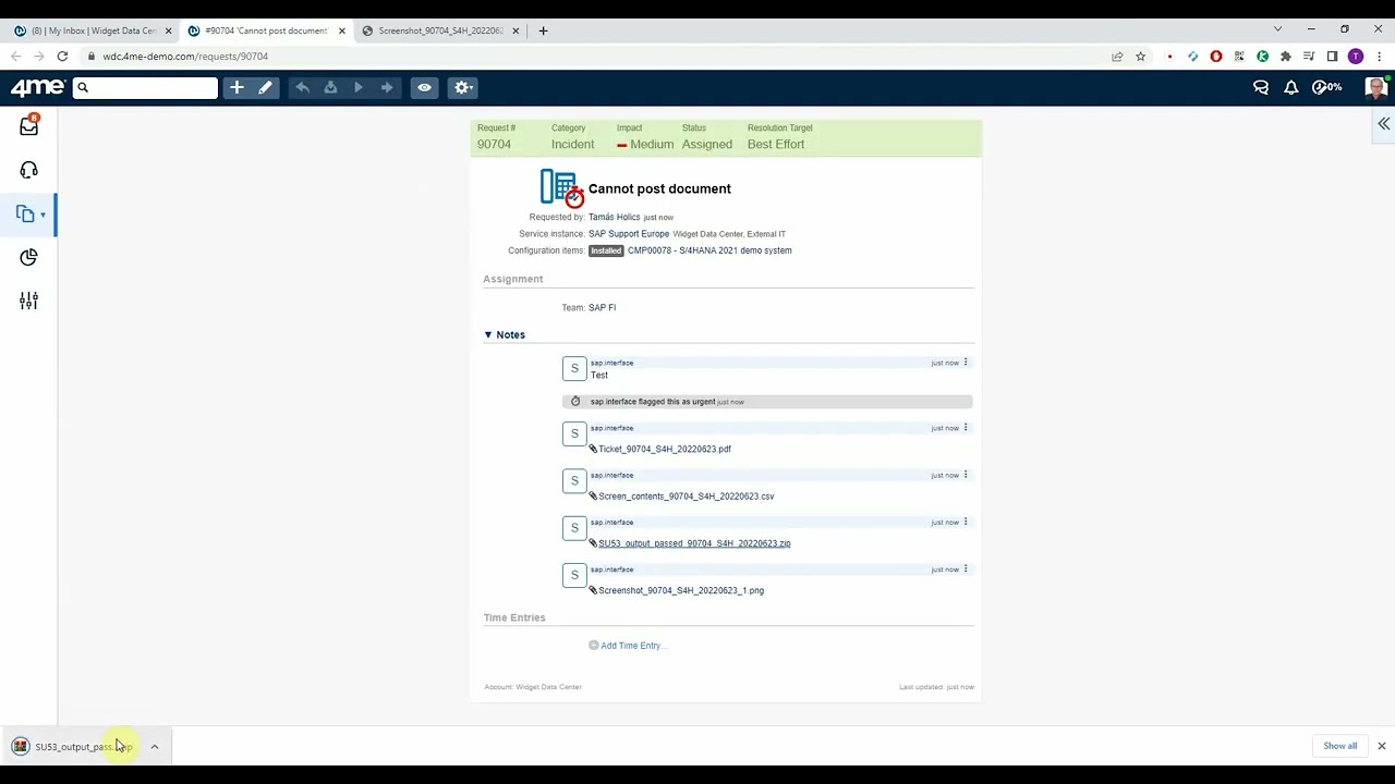 Create incidents in 4me ITSM directly from SAP GUI - YouTube