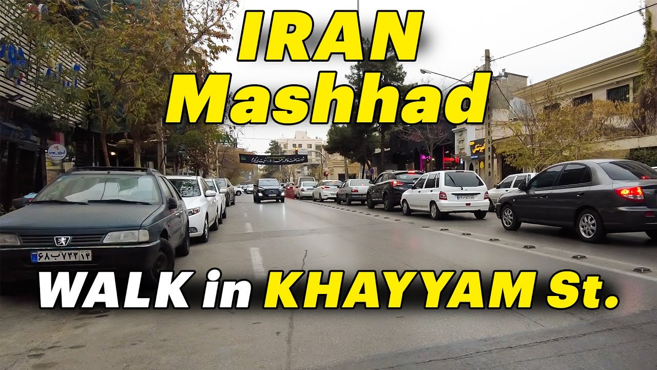 IRAN WALKING TOUR 🇮🇷 Walk in Best Street of Mashhad Iran | ایران مشهد ...