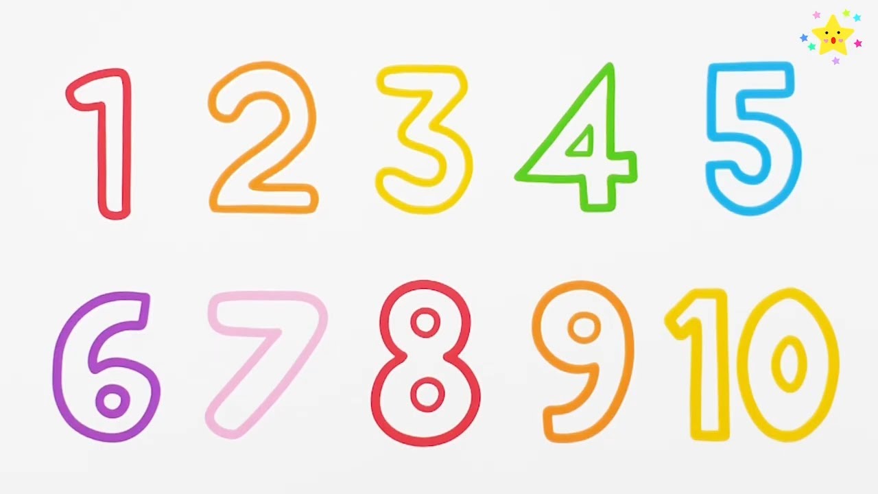 Writing numbers 1 to 10 for kids, toddlers | Counting numbers from 1 to ...