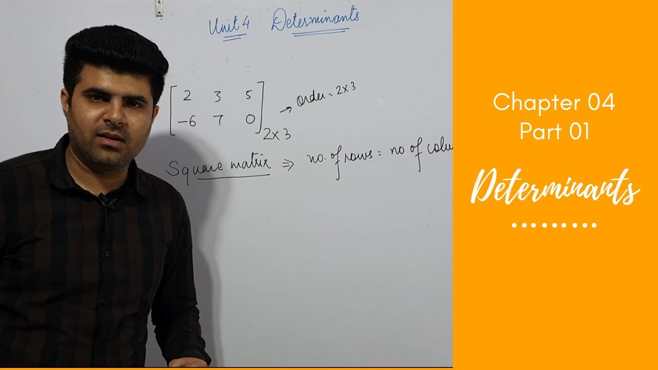 Determinant Class 12th/XII Chapter 04/ Intro based On Exercise 4.1 Cbse ...