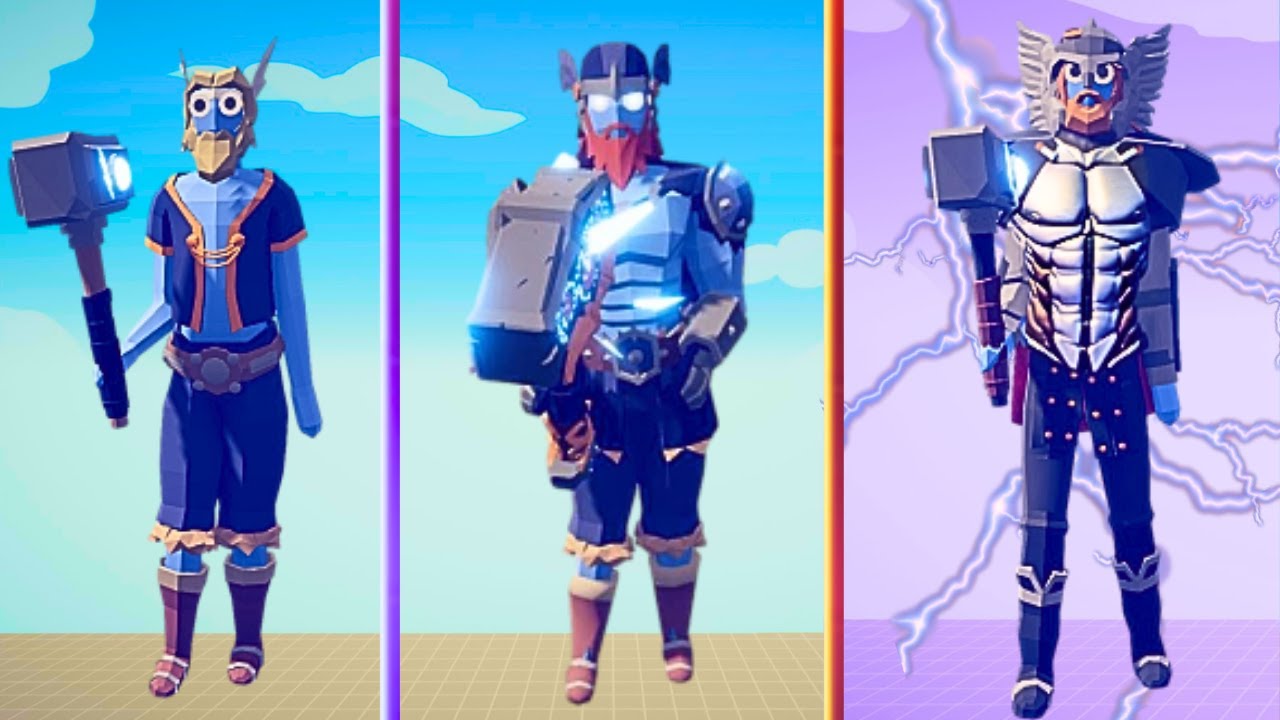 EVOLOTION OF THOR | TABS - Totally Accurate Battle Simulator - YouTube