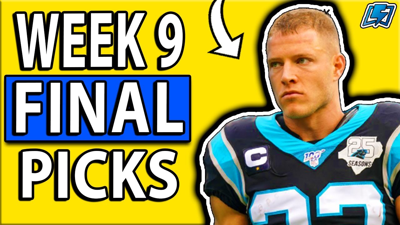 DRAFTKINGS NFL PICKS WEEK 9 FINAL THOUGHTS PICKS | NFL DFS Picks 2020 ...
