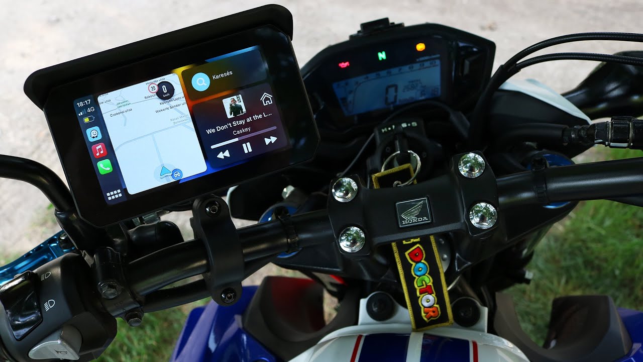 Honda CB500F - CarPlay / Android Auto Display Installation - YouTube