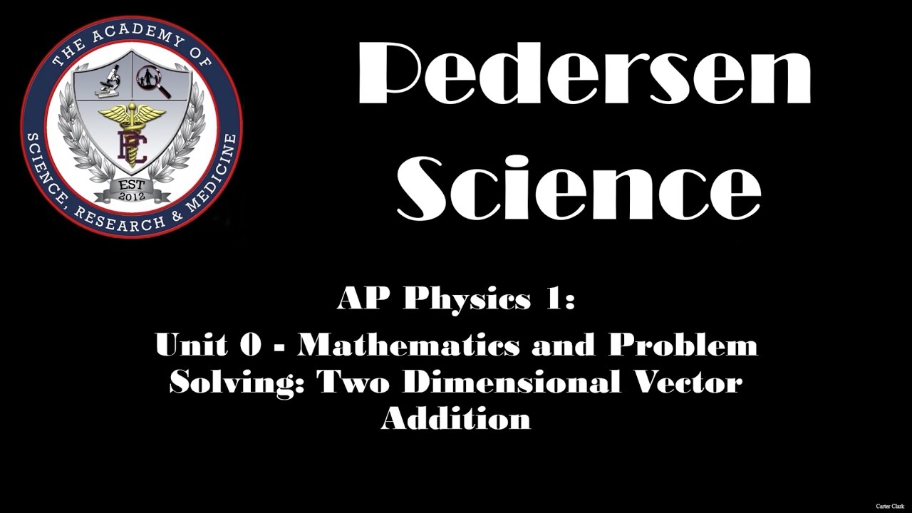 Unit 0: Two Dimensional Vector Addition - YouTube