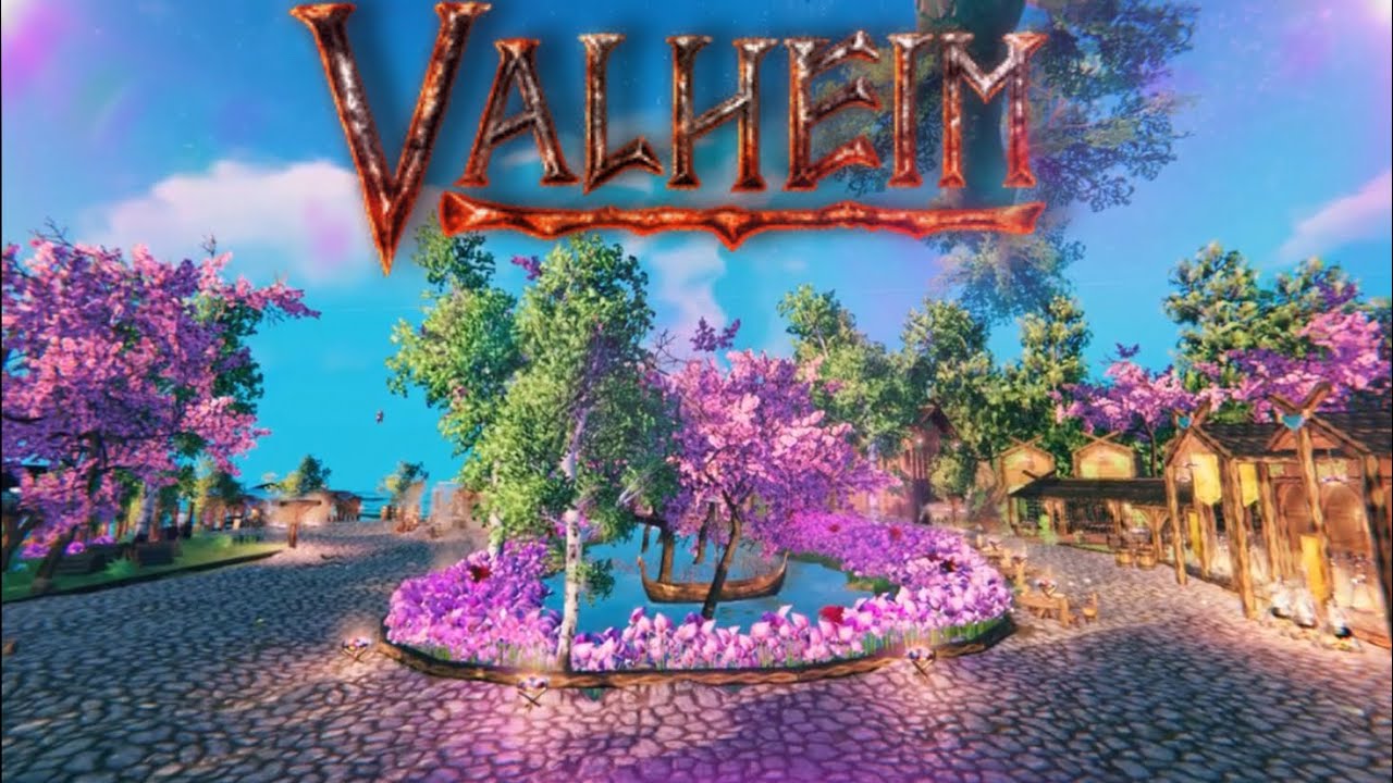 I Built The Most Beautiful Village In Valheim - YouTube