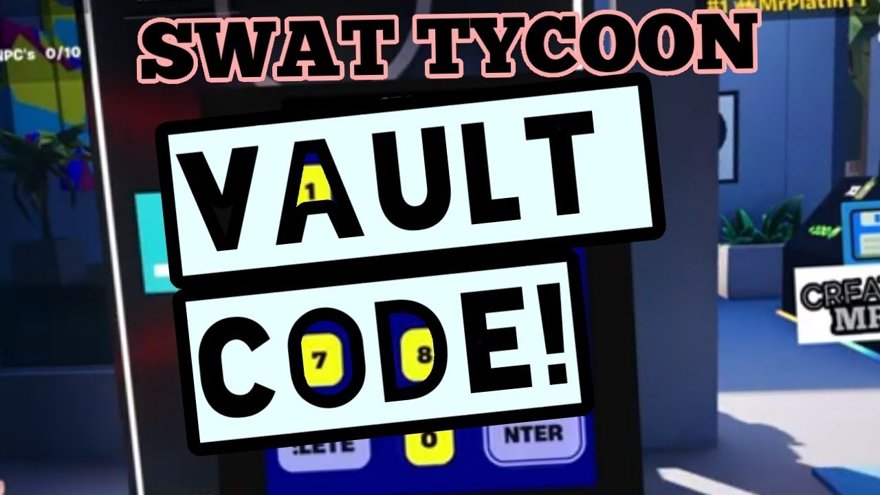 Fortnite - SWAT Tycoon Vault Code and Key using - YouTube