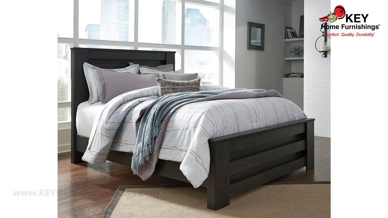 Ashley Brinxton Queen Panel Bed (APK-B249-QRB) | KEY Home - YouTube