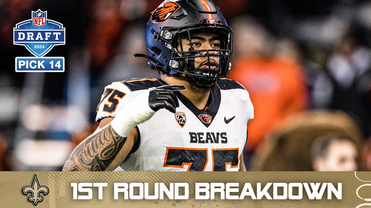 Breaking down New Orleans Saints #14 Overall Taliese Fuaga | NFL Draft ...
